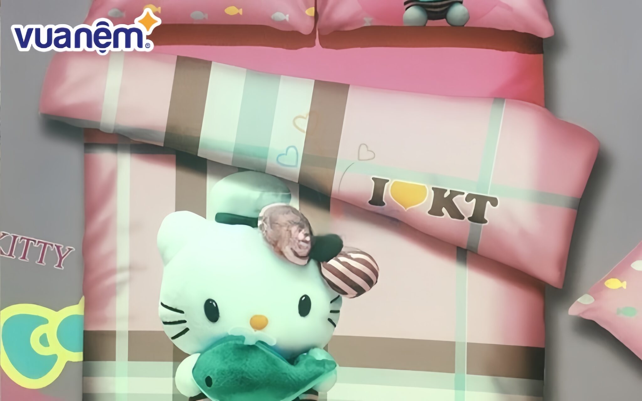 Top 15 mẫu ga giường Hello Kitty xinh xắn, trendy