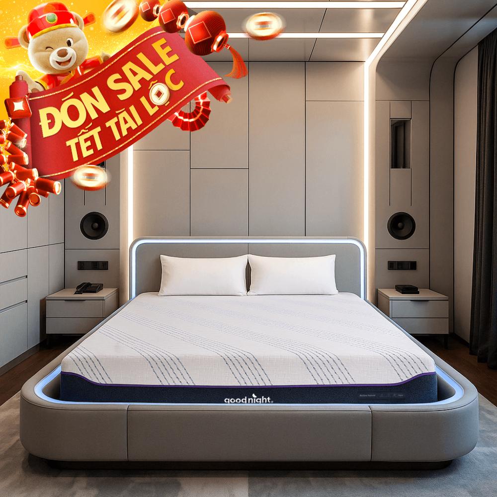 Nệm Foam Công Nghệ Mới Goodnight Active Hybrid Dày 20cm