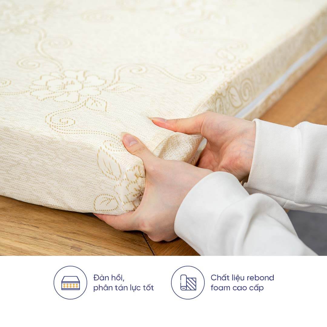 Nệm foam Goodnight Eva gấp 3 - Vua Nệm